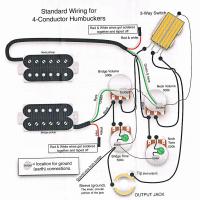 China 7 Strings Rainbow Humbucker Pickup Alnico 5 Magnet Double Coil Pickups Staggered Electric Guitar With Screws for sale