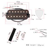 China Humbucker Pickups Alnico V 7 Strings Double Coil Pickup Set rosewood Vintage Electric Guitar for sale