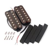 China Humbucker Pickups Alnico V 7 Strings Double Coil Pickup Set rosewood Vintage Electric Guitar for sale