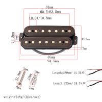 China 7 Strings Humbucker Pickups Alnico V Double Coil Pickup Set Staggered Rosewood Electric Guitar with screws for sale