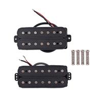 China 7 Strings Humbucker Pickups Alnico V Double Coil Pickup Set Staggered Vulcanized Fiber Electric Guitar with screws for sale