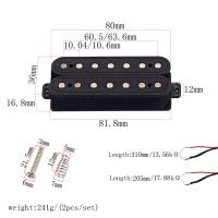 China 7 Strings Humbucker Pickups Alnico V Double Coil Pickup Set Staggered Vulcanized Fiber Electric Guitar with screws for sale