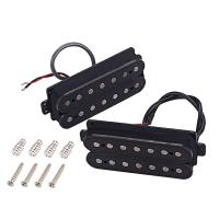 China 7 Strings Humbucker Pickups Alnico V Double Coil Pickup Set Staggered Vulcanized Fiber Electric Guitar with screws for sale