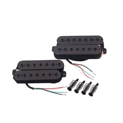 China 7 Strings Alnico V Humbucker Pickup Double Coil Pickup Set Hex Nut Adjustable Pole Pieces Electric Guitar for sale