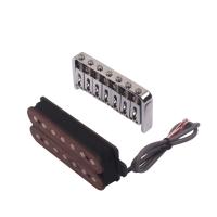 China Rosewood Humbucker Double Coil 13.5kΩ Double Coil Pickup Set with metal Hardtail Fixed Bridge wrench for sale