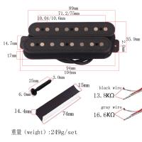 China Humbucker Pickup Vulcanized Fiber Guitar Replacement Parts with 2-Conductor PVC Wire for sale