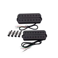 China Alnico V 8 Strings Humbucker Pickups Adjustable Hexagon Nut Double Coil Pickup Set Vintage for sale