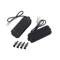 China Alnico V 8 Strings Humbucker Pickups Adjustable Hexagon Nut Double Coil Pickup Set Vintage for sale