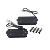 China Alnico V 8 Strings Humbucker Pickups Adjustable Hexagon Nut Double Coil Pickup Set Vintage for sale
