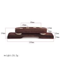 China Polished Finish 4 String Mandolin Bridge Replacement Parts  Natural Color for sale