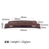 China Traditional 4 String Electric Mandolin Bridge Banjo Rosewood Upper Bottom Bridge for sale