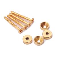 China Gold Guitar Neck Joint Bushings And Bolts For Electric Guitar Pack Of 4 for sale