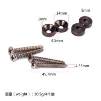 China Ergonomic Metal Guitar Neck Ferrules Tool Set With Durability Silver Screws for sale