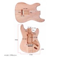 China Solid Maple Wood Unfinished Bass Body For Strat ST Guitar DIY Parts Polished for sale