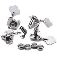China Set Of 4 Pcs Silver Open Gear Acoustic Guitar Tuning Pegs Replacement for sale