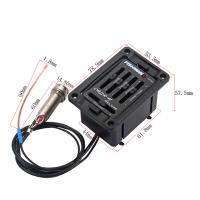 China Preamp 4 Bands Acoustic Guitar Equalizer Piezo Pickup With Tuner Guitar Parts for sale