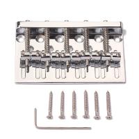 China 5 String Guitar Bridge Set Zinc Alloy Electric Bass Guitar Bridge With Wrench for sale