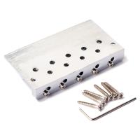 China 5 String Guitar Bridge Set Zinc Alloy Electric Bass Guitar Bridge With Wrench for sale
