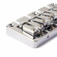 China Vintage L Shape 4 String Saddle Electric Bass Guitar Bridge Tailpieces With Screws Wrench for sale