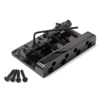 China Vintage L Shape 4 String Saddle Electric Bass Guitar Bridge Tailpieces With Screws Wrench for sale