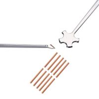 China Stainless Steel Silver Violin Sound Post Setter Tool  241*1.86 MM for sale