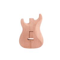 China Unfinished Handcrafted ST Electric Guitar Body Red Walnut Guitar Barrel Guitar DIY Parts for sale