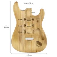 China Unfinished Electric Guitar Body Maple Wood For SSH Style Guitar Replacements for sale