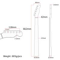 China Rosewood Guitar Neck High Glossy C Shape 6 Strings TL Electric Bass Neck for sale