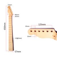 China 22 Frets TL Guitar Neck Maple Fingerboard Left Head  For Easy Playability for sale