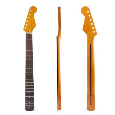 China ST Guitar Neck High Gloss 22 Frets For Stratocaster Style Electric Guitar for sale