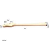 China professional 22 Fret Guitar Neck six string bass neck Rosewood Fingerboard Adjustable Truss Rod for sale