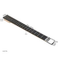 China Easy To Install 24 Fret Guitar Neck Headless Bass Neck 22.16 Inches Length for sale