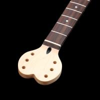 China Durable Heart Shaped Head 6 String Bass Guitar Neck 22.83 Inches Length for sale