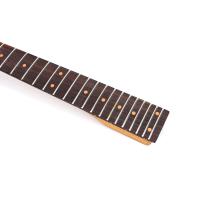 China Orange Dots Inlay Maple 24 Fret Bass Guitar Neck Satin Finished for sale