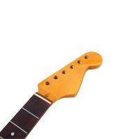 China Rosewood Fingerboard 22 Fret Bass Neck ST Guitar Neck High Gloss for sale
