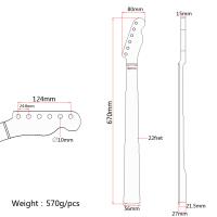 China Canada Maple 22 Fret Guitar Neck Abalone Shell For TL Electric Guitar for sale