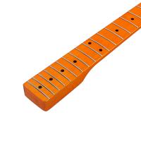 China Matte Finish Darker Yellow TL Guitar Neck Maple 22 Frets 26.38 Inches Length for sale