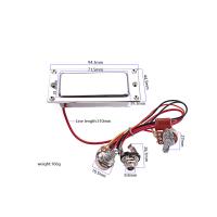 China Dual Coil Closed Guitar Humbucker Pickup Pre-Wired With Volume And Tone Control 6.35 Output Jack for sale