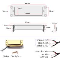 China Zinc Alloy Mini Humbucker Pickups Kit Double Coil 7.5k Resistance for sale