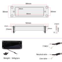 China Durable Zinc Alloy Mini Humbucker Pickups Kit Double Coil 7.5k Resistance for sale