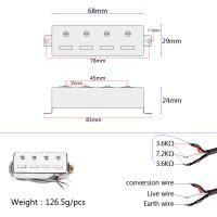 China Four String Electric Bass Mini Guitar Pickup Ceramic Cooper Plastic Material for sale