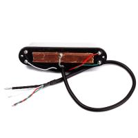 China Ceramic Rod Dual Rail Single Coil Guitar Pickups Fit For Stratocaster With White Cover for sale