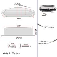 China Chrome Plated Plastic Dual Rail Guitar Pickup Single Coil DC Resistance 9.3K for sale
