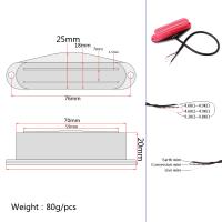 China Ceramic Magnet Mini Hot Rails Guitar Pickup 9~10KΩ For TL Gibson Cigar Box Guitar for sale