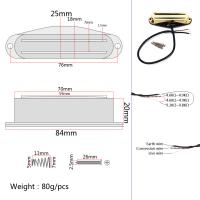 China Gold Dual Hot Rail Humbucker Ceramic Magnet For TL Gibson Cigar Box Guitar for sale