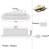 China SSS Ceramic Magnet Mini Guitar Pickup Hot Rail Chrome Dual Rail High Output for sale