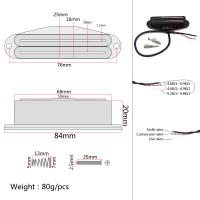 China Hot Twin Blade Single Coil Guitar Pickup Ceramic Stratocaster Guitar Pickups for sale