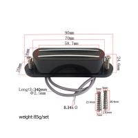 China Direct Mount Mini Guitar Pickup Hot Rail Chrome Dual Rail Guitar Pickup for sale