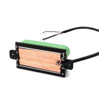 China Ceramic Magnet Dual Rail Humbucker Pickup 9KΩ N/M 18 KΩ/B ABS Green Cover for sale