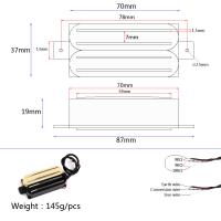 China 2 Rail Hot Rail Humbucker Pickup ABS Cover DC Resistance 9KΩ/NM18 KΩ/B for sale